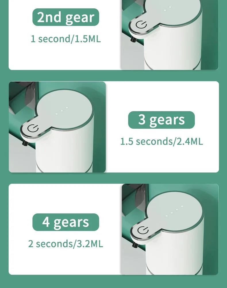 380ML Rechargeable Electric 4 Levels Adjustable Automatic Sensor Soap ...